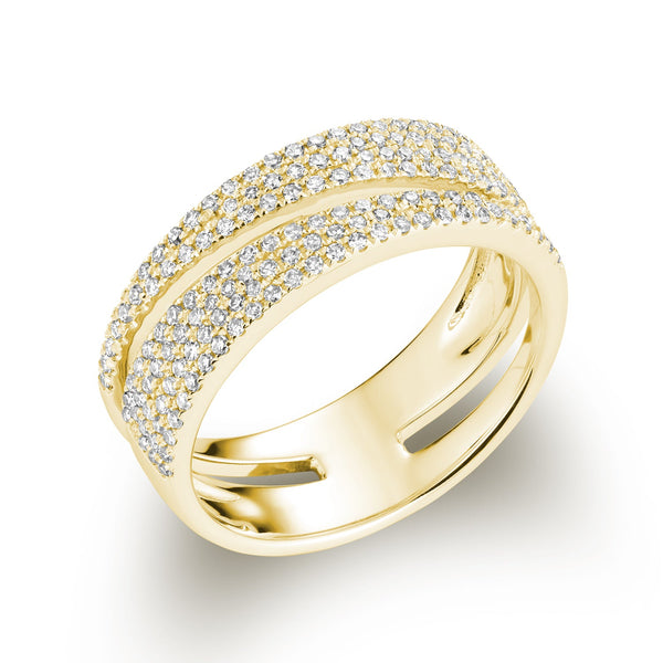 14kt Gold Open Taper Diamond Ring – Classic Creations